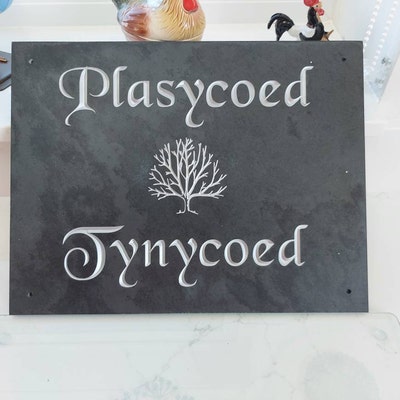 Personalised Deep Engraved Slate House Sign - Etsy