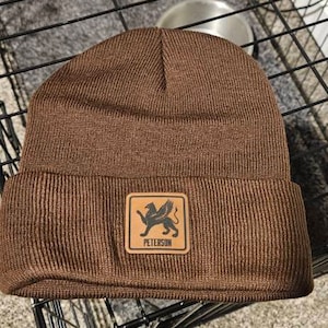 Custom Leather Patch Beanies Personalized Beanie Hats With Custom Logo ...