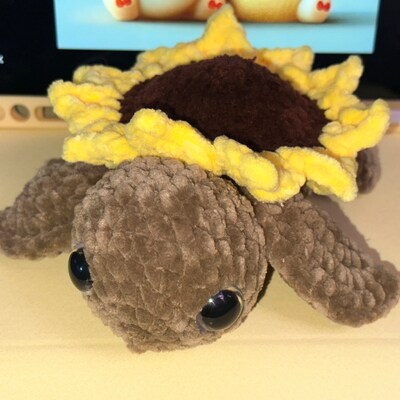 Sunflower Turtle Crochet Pattern - Etsy