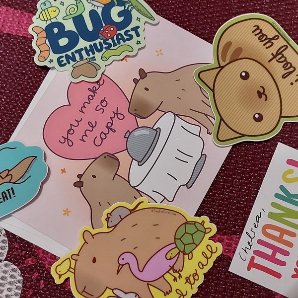 Capybara Anniversary Love or Valentines Card "you Make Me so Capy ...