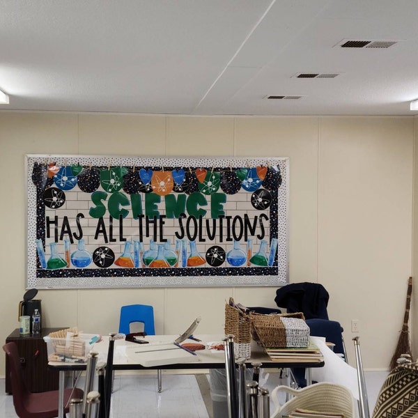 Science Bulletin Board Ideas Classroom Door Decor Chemistry Classroom ...