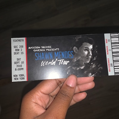 Shawn Mendes Tour Bundle of 4 Souvenir Concert Tickets - Etsy