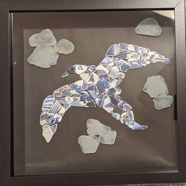 Sea Glass, Stained Glass Decoration, Nautical Decor, Beach House Decor ...