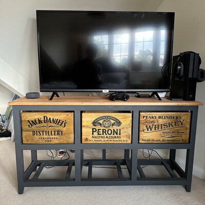 Gin Hendricks Jack Daniels Bombay Storage Suitcase SHELF Chest Trunk ...