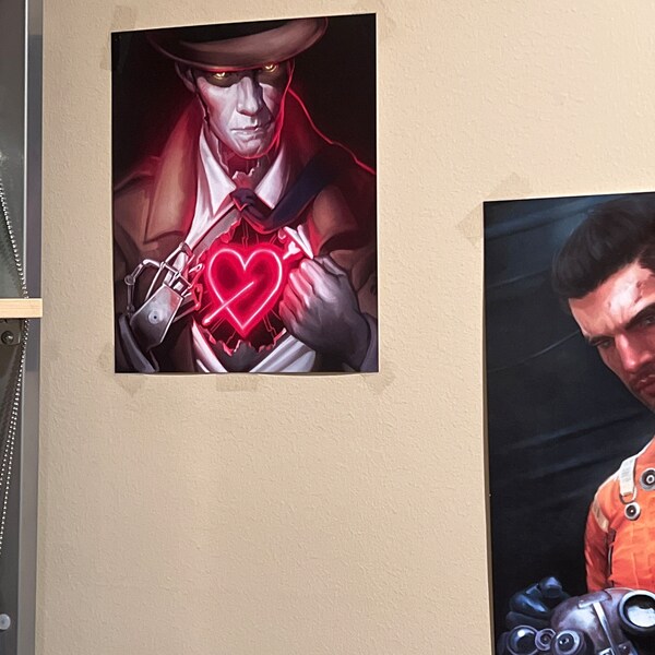 Fallout 4 Nick Valentine Wall Art Print 8x10 Inch Open Edition - Etsy