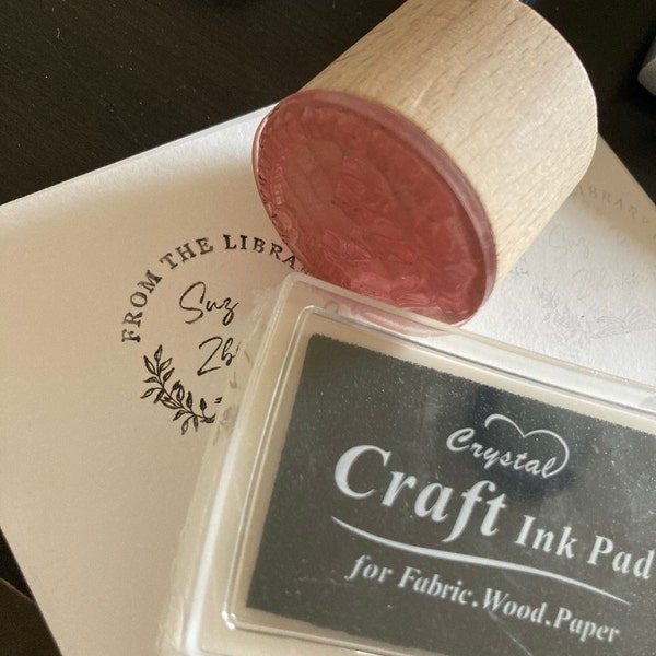 From the Library of Stamp, Library Stamp, Personalized Book Stamp ...