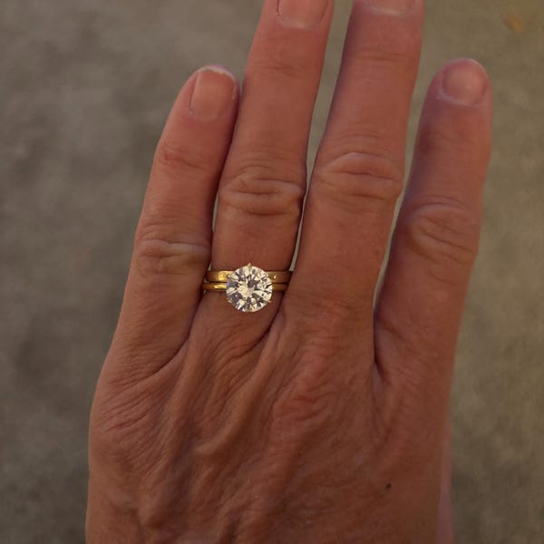 Vintage Pearl Ring in Silver and Gold, Minimalist Pearl Ring, Dainty ...