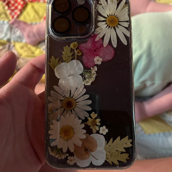 Pressed Flower Phone Case for iPhone 8 X XR 11 12 13 14 15 16 Pro Max ...