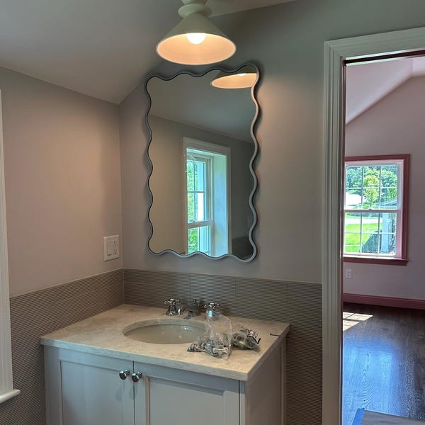 Squiggly Mirror, Wavy Mirror, Wiggle Mirror, Funky Wall Mirror ...