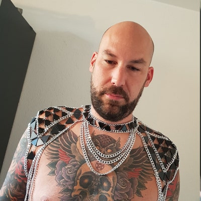 Male Mens Chain Thong Jock Strap. Crystal Shinny Jock Unique Festival ...