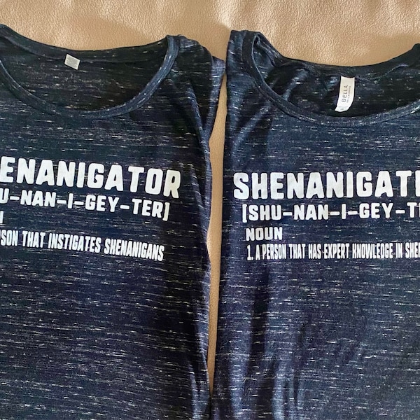 Shenanigans Matching Unisex Soft Blend Shirts for 1, 2, 3 or 4 - Etsy