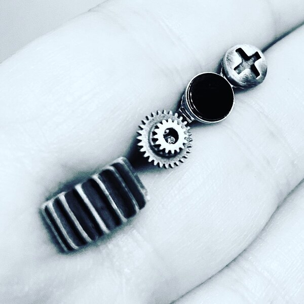 Black Cube Ring- Lava Ring-volcanic Ring-black Square Ring-black Lava ...