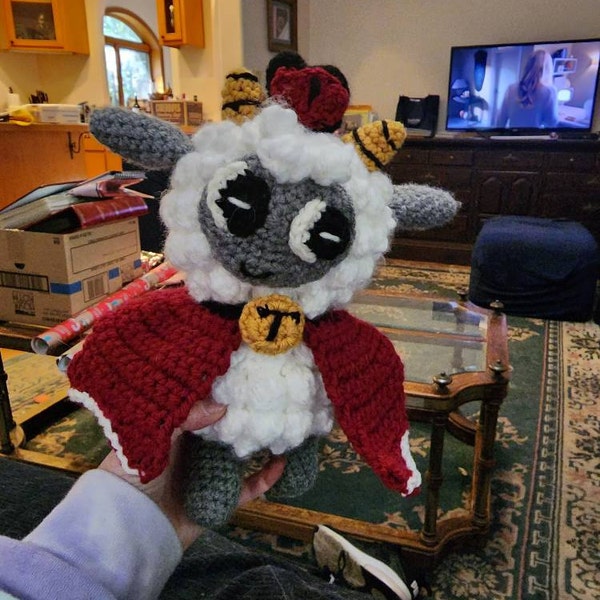 The Lamb From Cult of the Lamb Crochet Pattern - Etsy