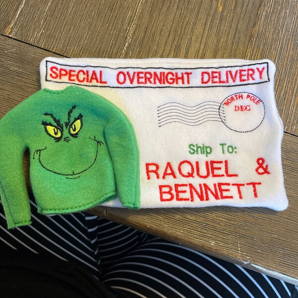 Personalized Elf Envelope Costume/elf Costume/elf Envelope/elf Special ...