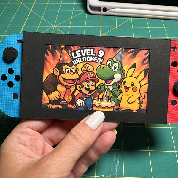Video Game Controller Card Svg, DIY Video Game Card, Video Game ...