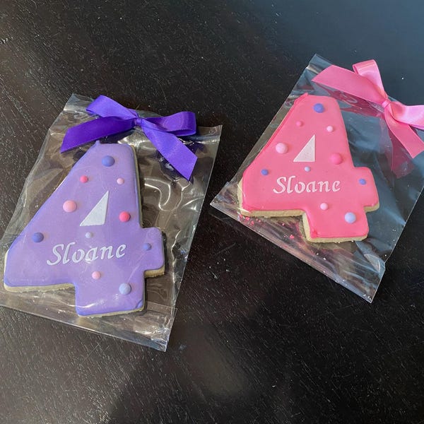 Birthday Cookies, Ages 1-9, Personalized (4" Size, Bowed) - Next Ship ...