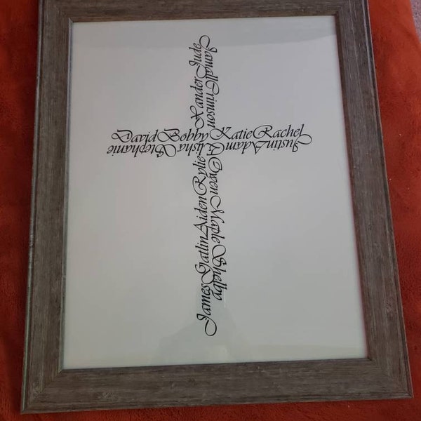 Personalized Confirmation Name Cross 5x7 Print Confirmation Gift for ...