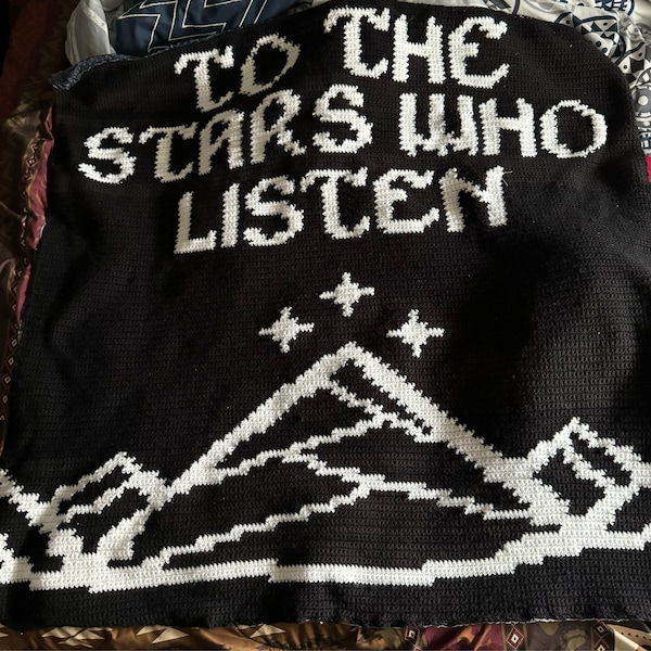 To the Stars Who Listen, ACOTAR Corner to Corner Crochet Pattern, C2C ...