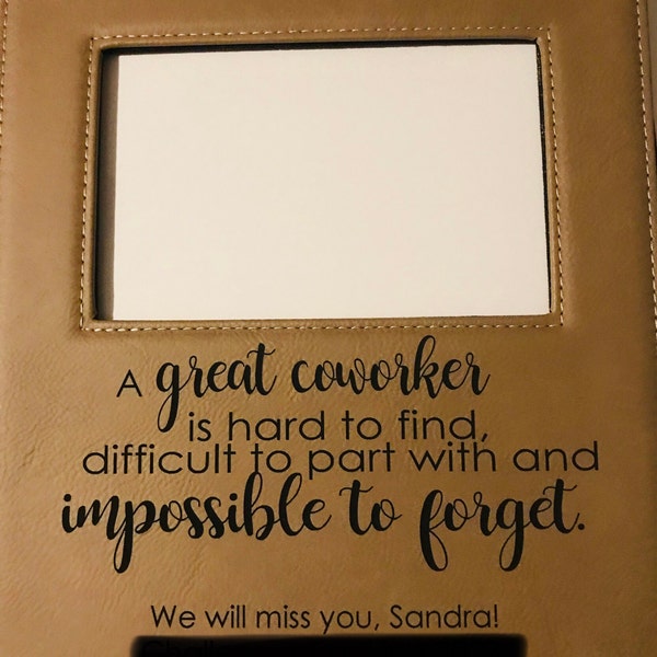 Coworker Goodbye Gift Picture Frame | Personalized Picture Frame With ...