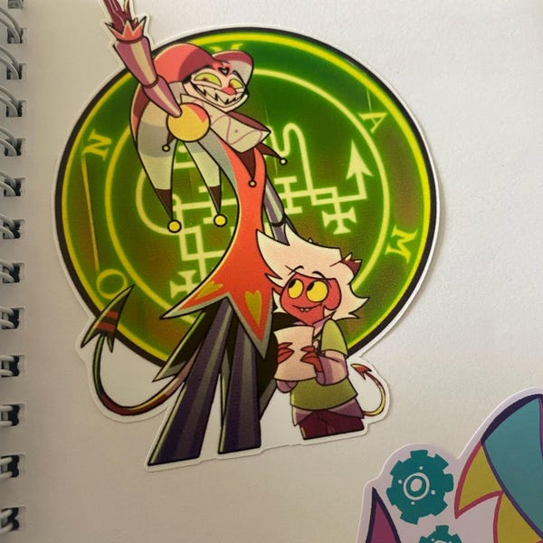 Helluva Boss Fizzarolli and Deaf Imp Sticker - Etsy