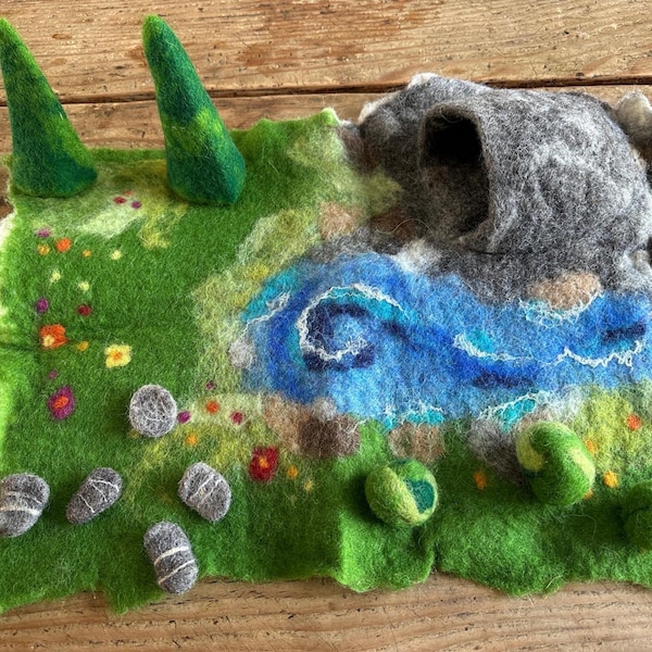 Der +Gute Laune Hase+ handgefilzte Osterdeko Hasen Mats+ Mia, Hans+ ...