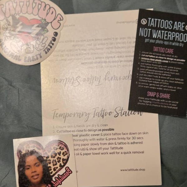 16th Birthday Party Tattoos Favors, Sweet Sixteen Custom Face Tattoos ...