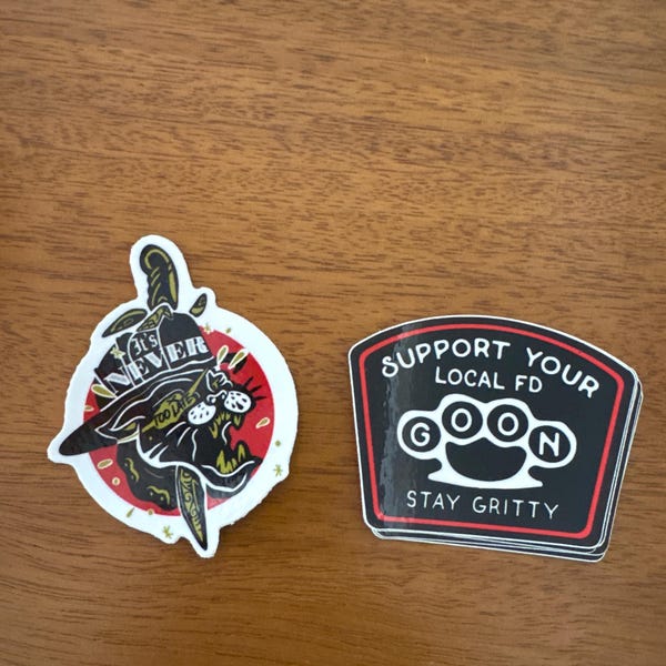 Breaching Donkey Kick Warning Helmet Sticker | Fireman | Gift | Water ...