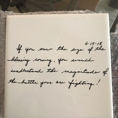 Laser Engraved Handwriting on Tile Custom and Personalized - Etsy