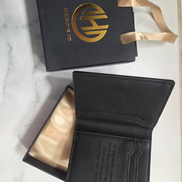 Bat ID Wallet - Leather Wallet With Super Hero Mask - Wallet for Him ...