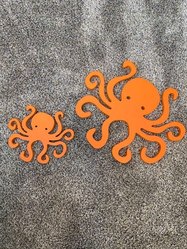 Octopus Cut Out Octopus Painted Octopus Wooden Octopus | Etsy