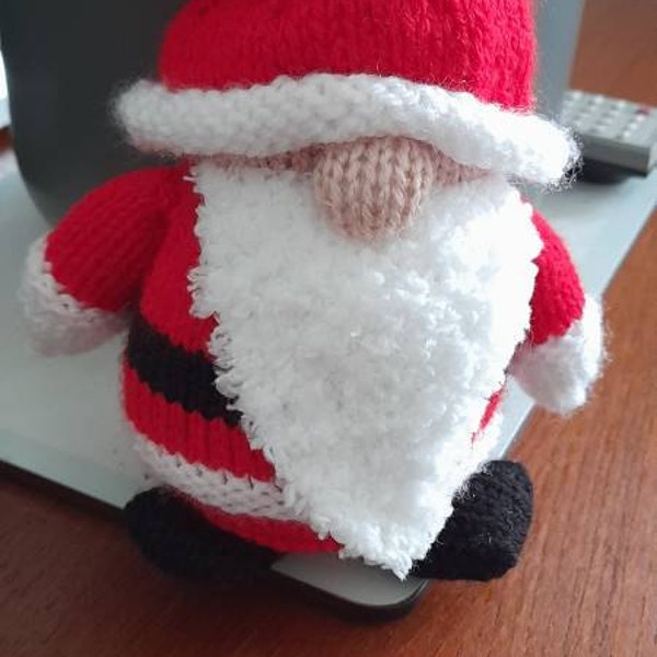 PDF Knitting Pattern Santa Gonk Xmas Gnome Toy Ornament & Chocolate ...