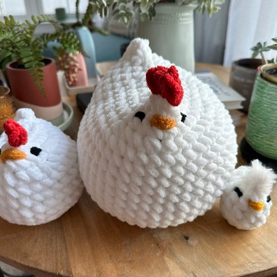 Mama and Mini Mabel Chicken CROCHET PATTERN - Etsy Canada