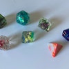Narcissus' Reflection Dice Set With Velvet Bag 7pcs - Etsy