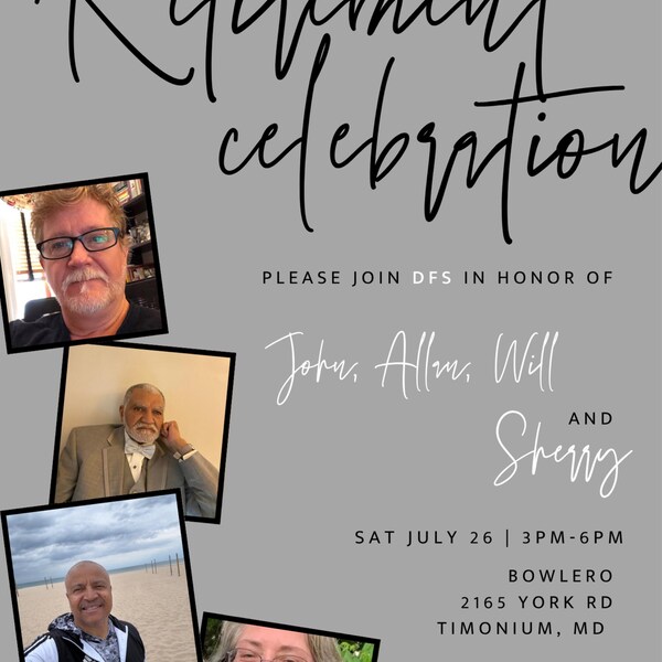 Retirement Celebration Welcome Sign Canva, Retirement Party Welcome ...