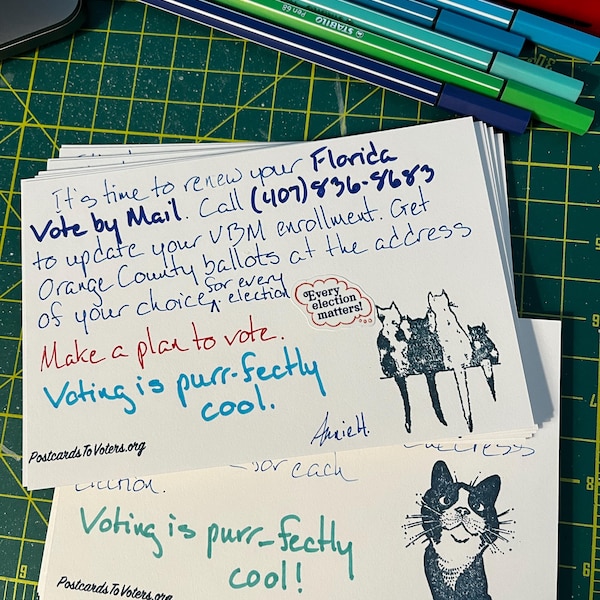 Rainbow Postcards to Voters Washi Tape, Perfect for Decorating Your Get ...