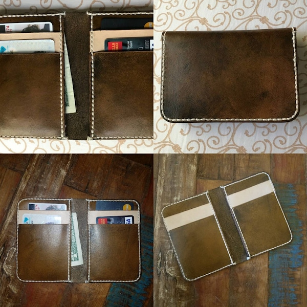 Leather Vertical 6 Pocket Wallet PDF Digital Template Set - Etsy