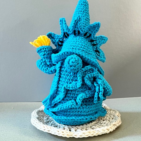 Statue of Liberty Gnome Crochet Pattern, Independence Day Gnome, Fourth ...