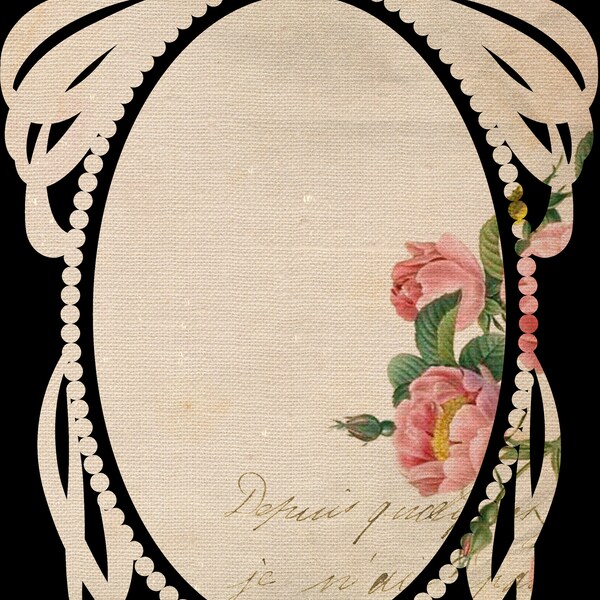 72 Antique Shabby Chic Label Frames Images 300 Dpi PNG Instant Download ...