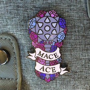 Mace Ace Enamel Pin - Etsy