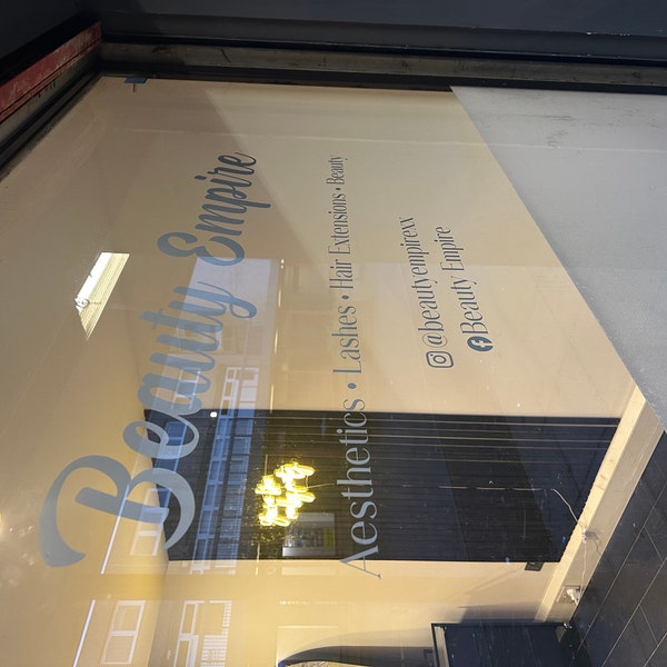 Custom Window Decal - Customizable Business Restaurant Coffee Shop ...