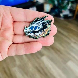 Ram Skull Enamel Pin Imbris Skull Pin Ram Pin Ram - Etsy