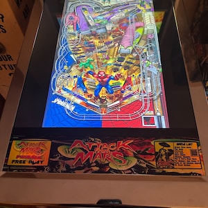 Arcade1up Arcade 1up Pinball Decal Wrap Sticker 8 Piece Set Monster ...