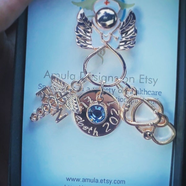 Rose Gold Stethoscope Nurse Angel Pin RN Pin Nurse Pinning Ceremony ...