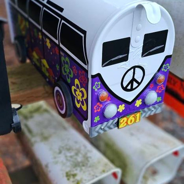 Large-size Mailbox Camper Van Mailbox (VW Camper Van Vibes) Custom. I ...