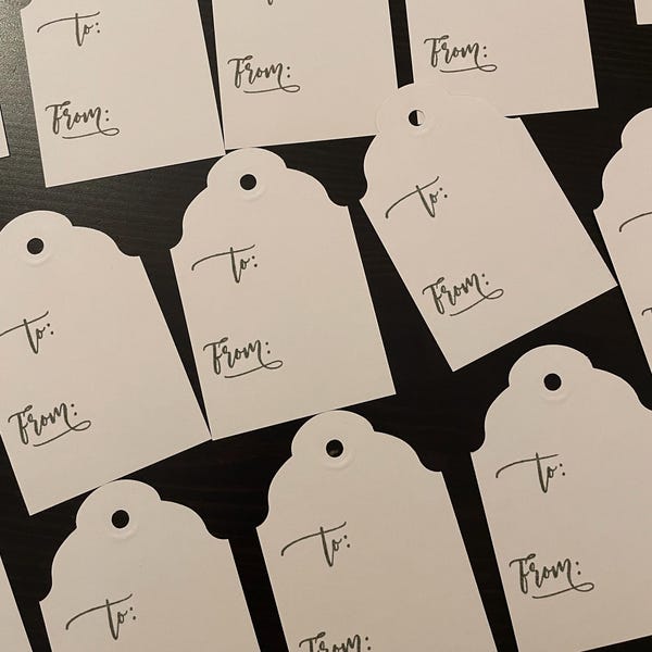 To From Stamp Set, Gift Tag Stamp Set, Christmas Tag Stamp, Gift Rubber ...