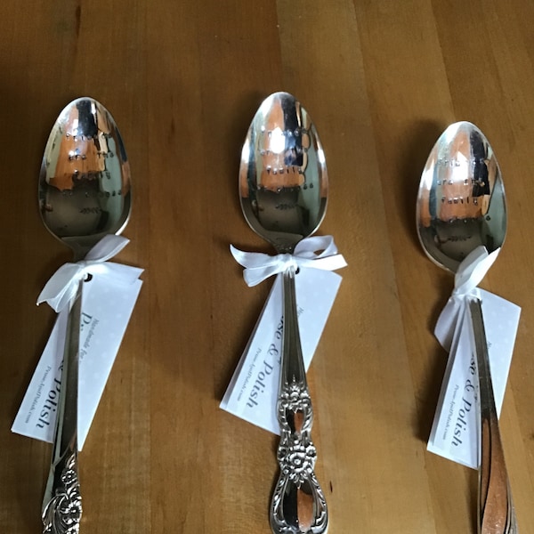 Hand Stamped Serving Spoon - Friends Are the Family We Choose, Holiday ...