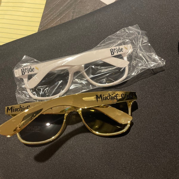 Wizard Themed Bachelorette, Bridal Party & Wedding Sunglasses - Etsy