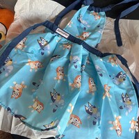 Bluey Toddler Apron/bluey/bingo Birthday Gift Dress/apron Birthday Gift ...