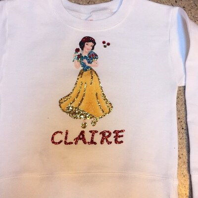 Disney Princess Merida. Fabric Painted & Glitterd T-shirt or - Etsy