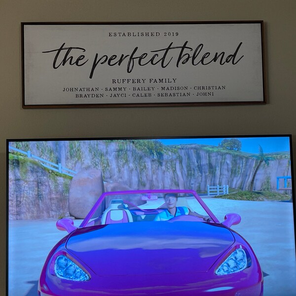 The Perfect Blend Family Signs Personalized Perfect Blend Sign - Etsy